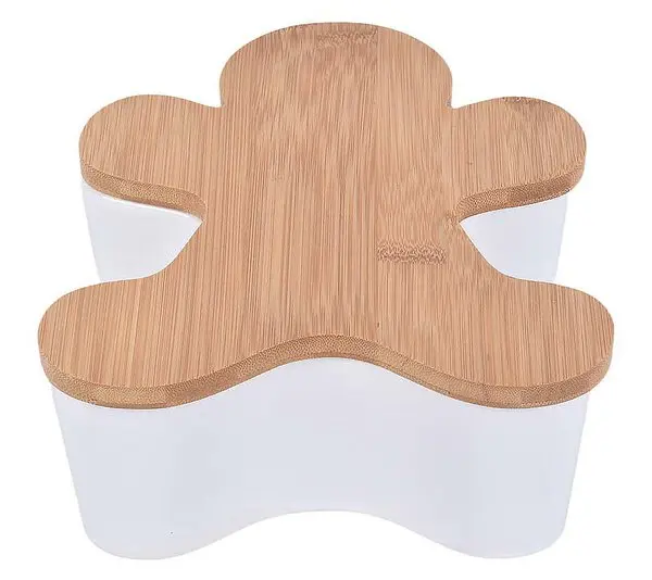 TEMP-TATIONS Seasonal 1qt Figural Serving Bowl With Wood Lid - One-color
