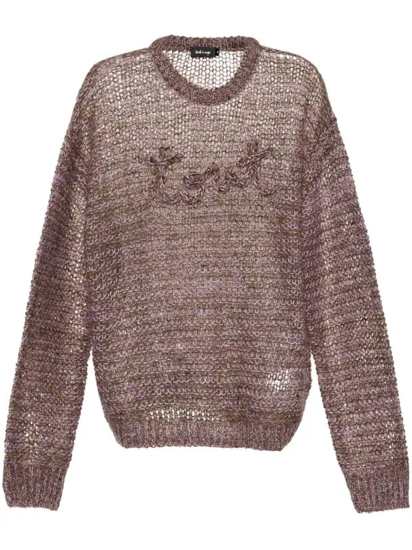 TOUT A COUP Textured Knit Jumper