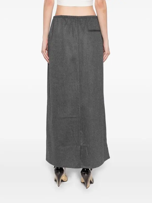 JNBY Wool-cashmere Blend Drawstring Skirt