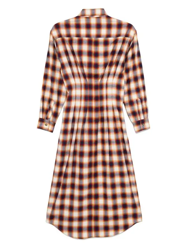 MARANT ETOILE Timea Checked Dress - Blue
