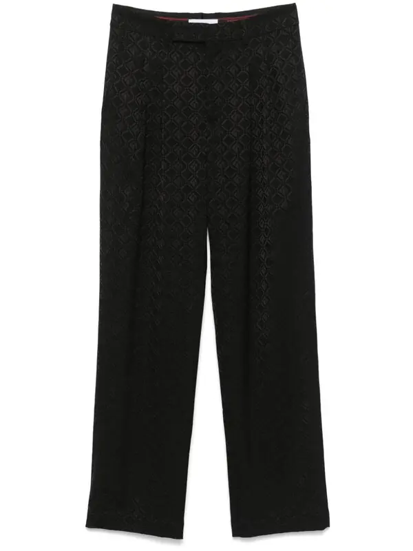 MARINE SERRE Moon Diamond-jacquard Trousers
