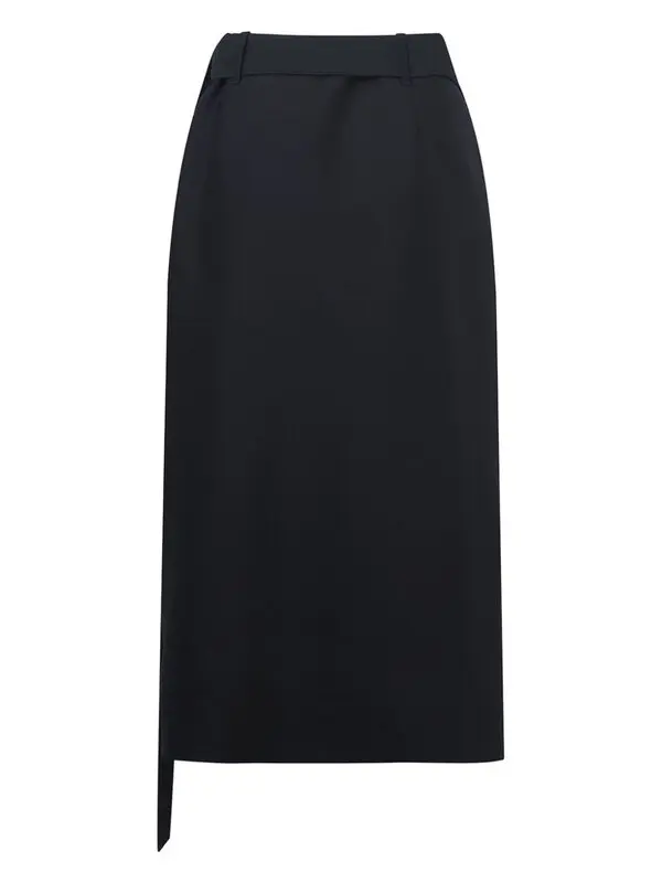 Ports 1961 Wool-silk Midi Skirt
