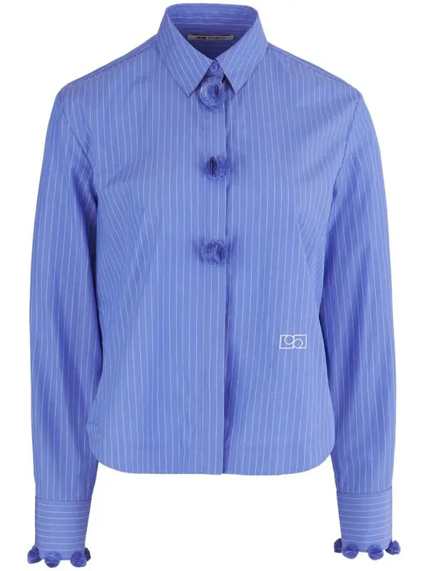 Ports 1961 Pompom Shirt - Blue