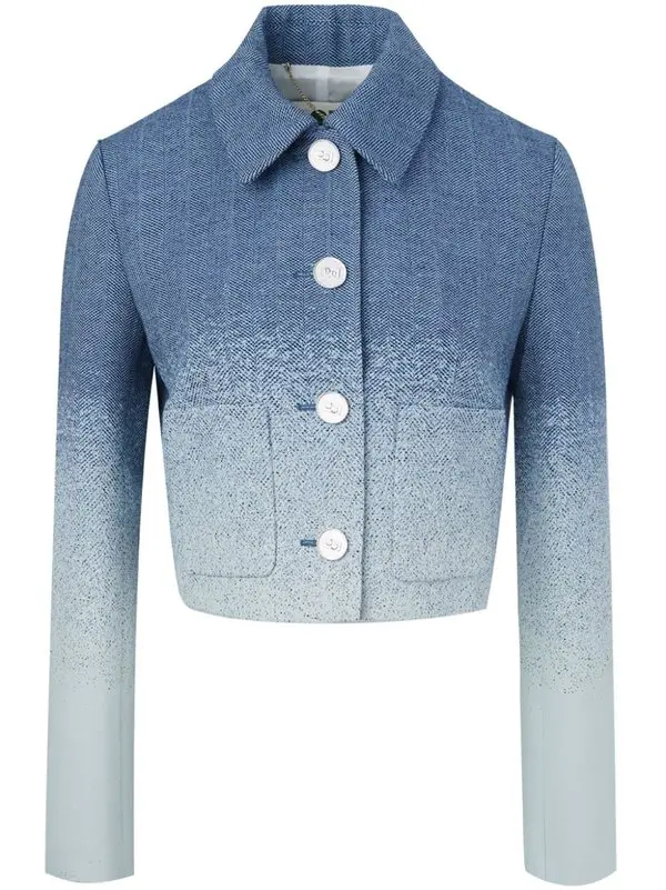 Ports 1961 Cropped Jacket - Blue