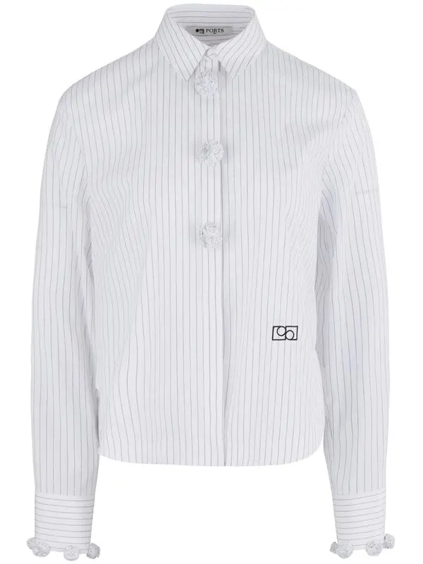 Ports 1961 Pompom Button-down Shirt - White