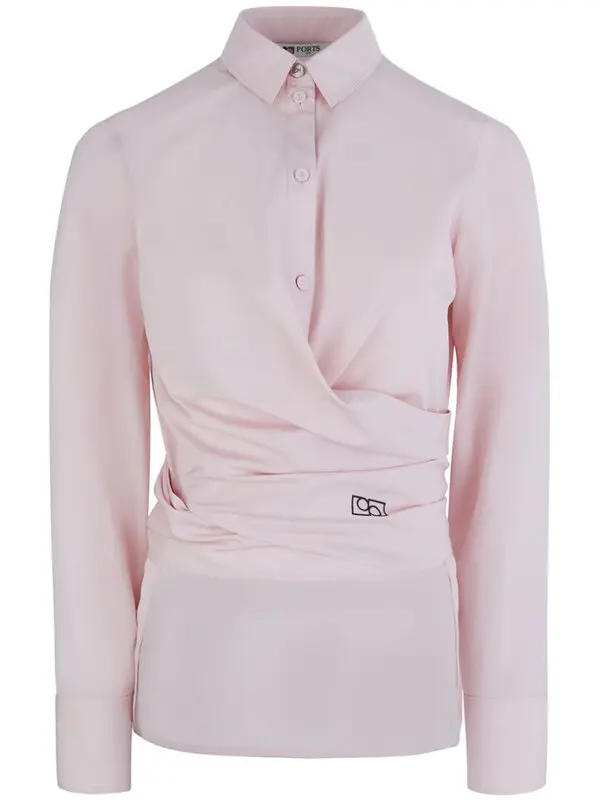 Ports 1961 Wrap Cotton Shirt - Pink
