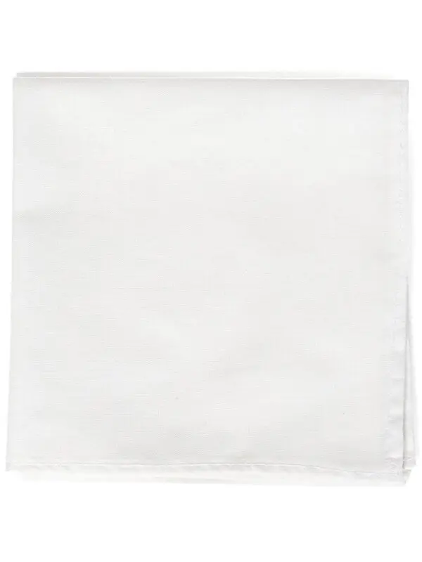 FRANZESE COLLECTION Cotton Handkerchief - White
