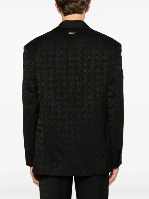 MARINE SERRE Moon Diamond-jacquard Blazer