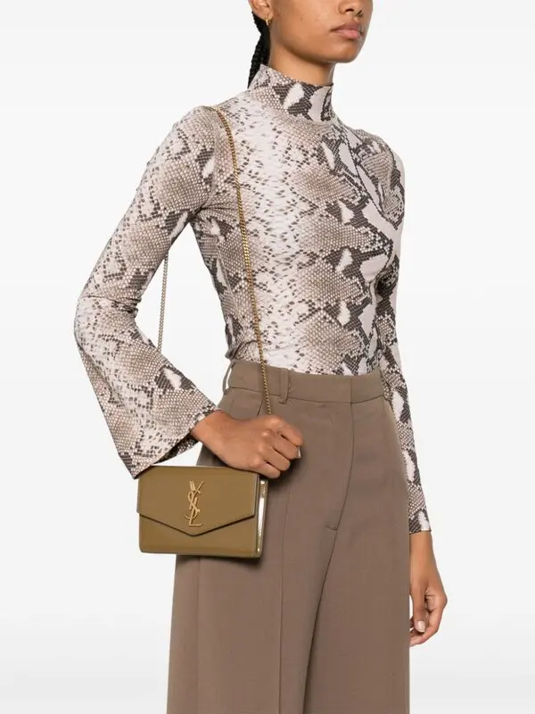 Saint Laurent Uptown Clutch - Brown