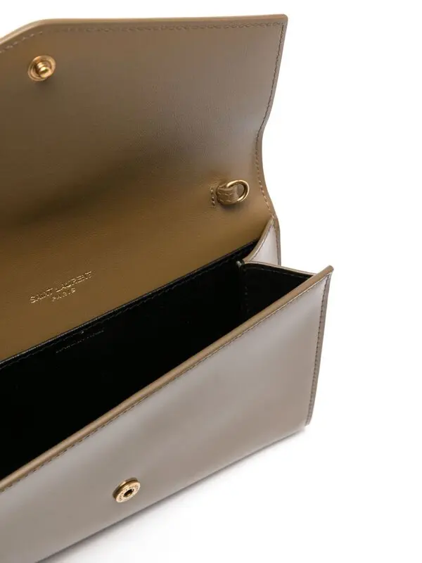 Saint Laurent Uptown Clutch - Brown