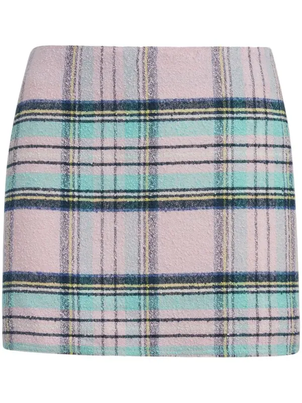 JUCCA Checked Mini Skirt