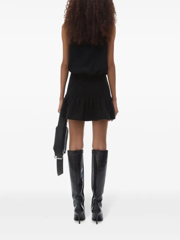Alexander Wang Ruched Halterneck Mini Dress In Black - 75% Off |  Editorialist