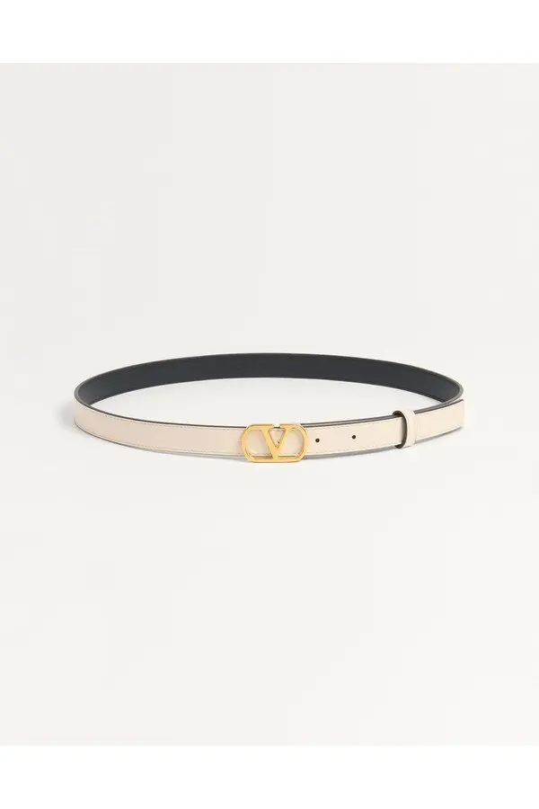 Valentino Garavani Vlogo Signature Belt - Natural