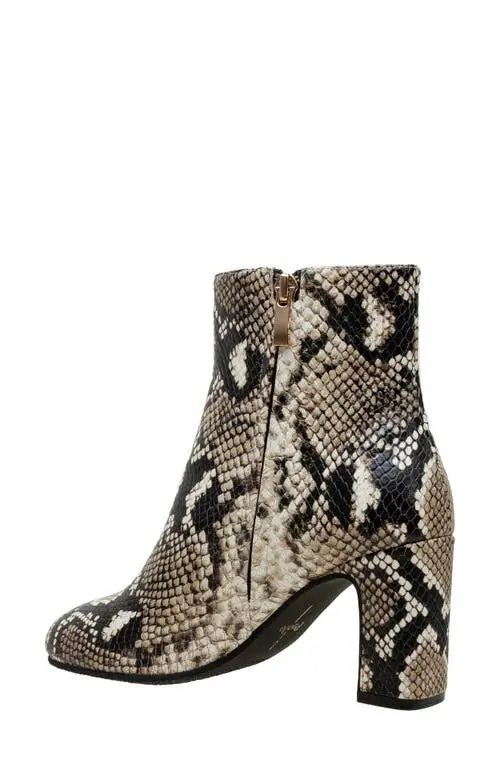 Linea Paolo Wylda 2 Snakeskin Embossed Bootie