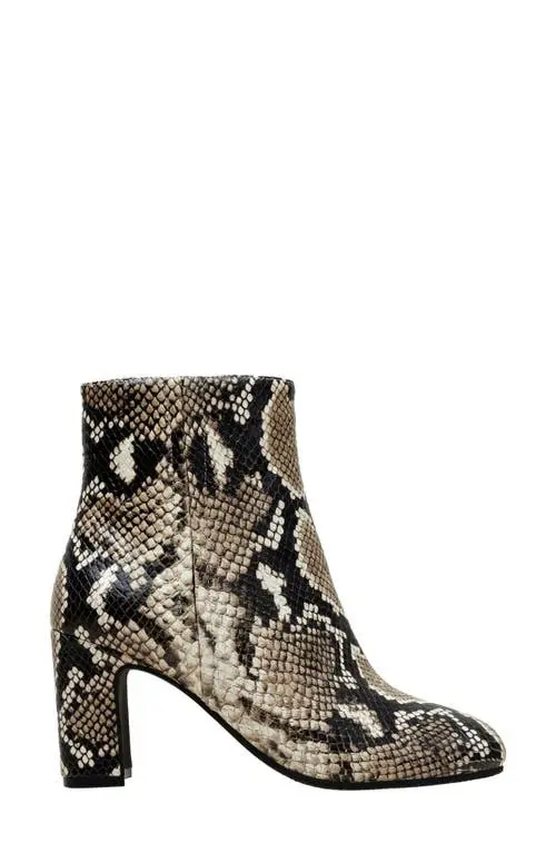 Linea Paolo Wylda 2 Snakeskin Embossed Bootie