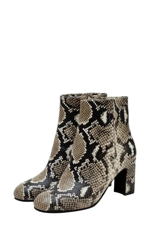 Linea Paolo Wylda 2 Snakeskin Embossed Bootie