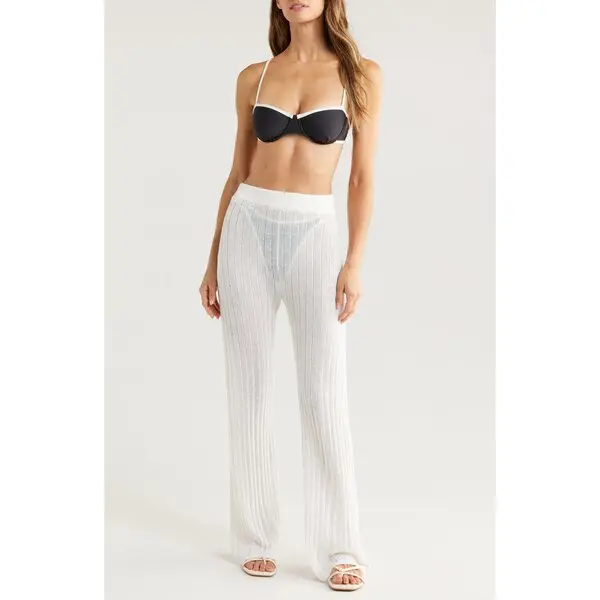 Solid & Striped The Faye Rib Cover-up Pants - Brule