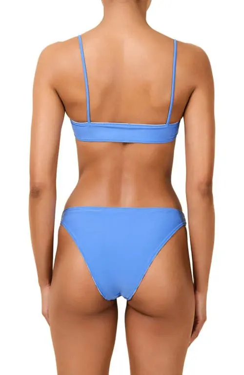 Solid & Striped The Daniela Stripe Bikini Top - Sunset Stripe Marina Blue