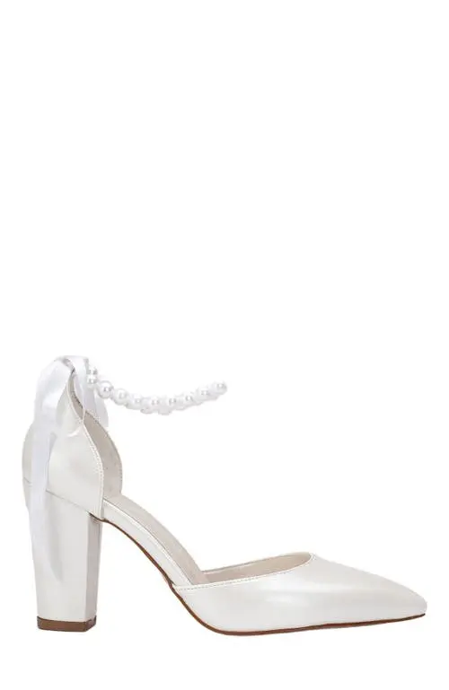 FOREVER & ALWAYS SHOES Agnes Pearl Wedding Heels