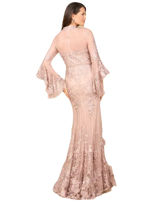 LARA NEW YORK Lace V-neck A-line Dress