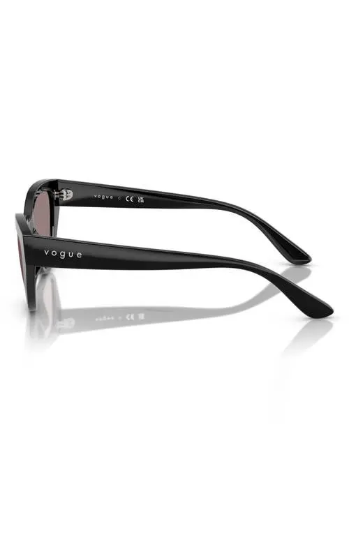 VOGUE 50mm Cat Eye Sunglasses - Black