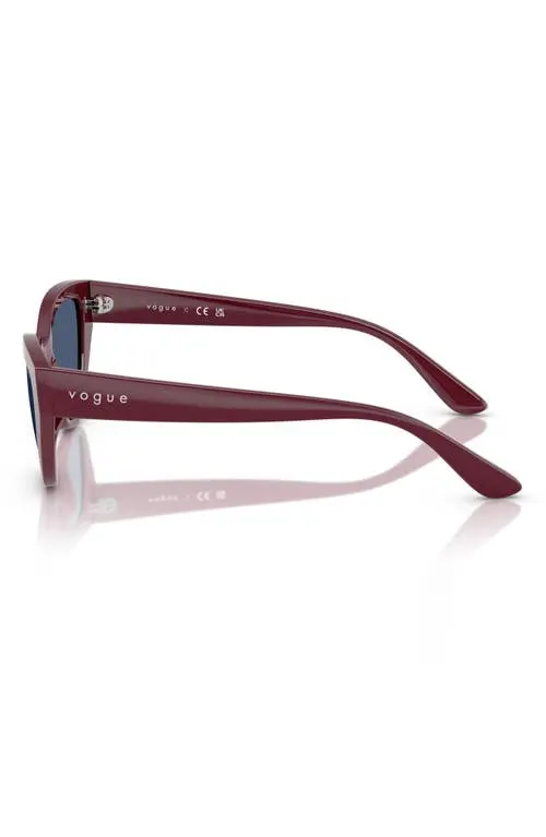VOGUE 50mm Cat Eye Sunglasses - Burgundy