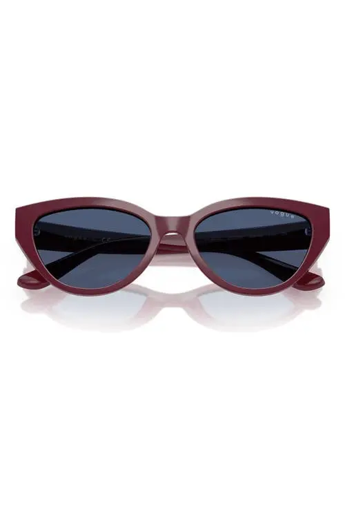 VOGUE 50mm Cat Eye Sunglasses - Burgundy
