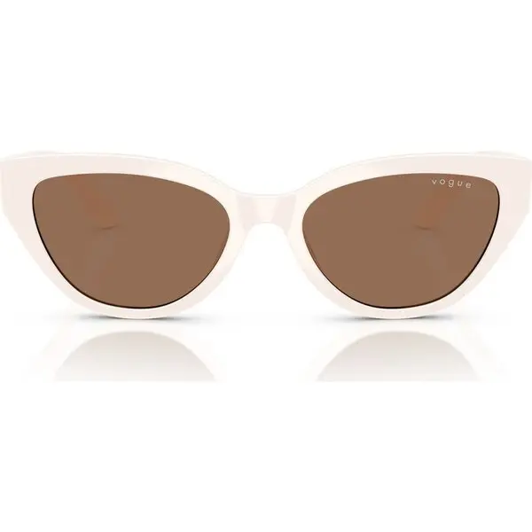 VOGUE 50mm Cat Eye Sunglasses - Milky Ivory
