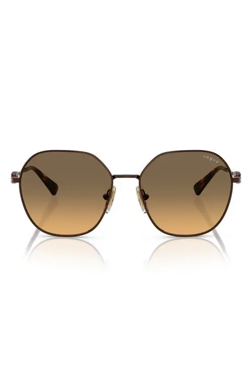 VOGUE 55mm Irregular Sunglasses - Copper