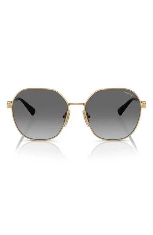 VOGUE 55mm Irregular Sunglasses - Gold