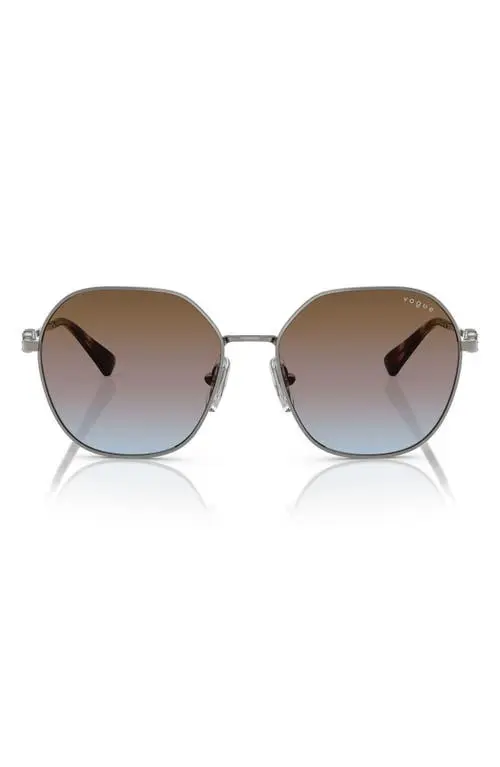 VOGUE 55mm Irregular Sunglasses - Gunmetal