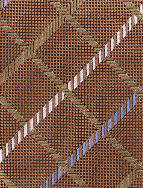 OAK HILL BY DXL Oak Hill Grid Patterned Neck Tie
