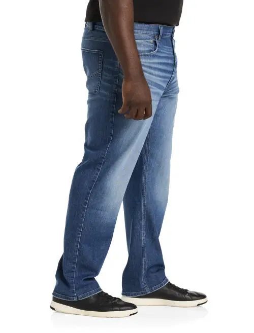 TRUE NATION BY DXL Big & Tall Relaxed-fit Stretch Jeans - Blue Lagoon