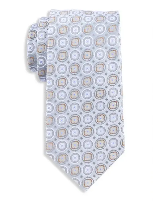 OAK HILL PREMIUM BY DXL Medallion Patterned Neck Tie - Blue