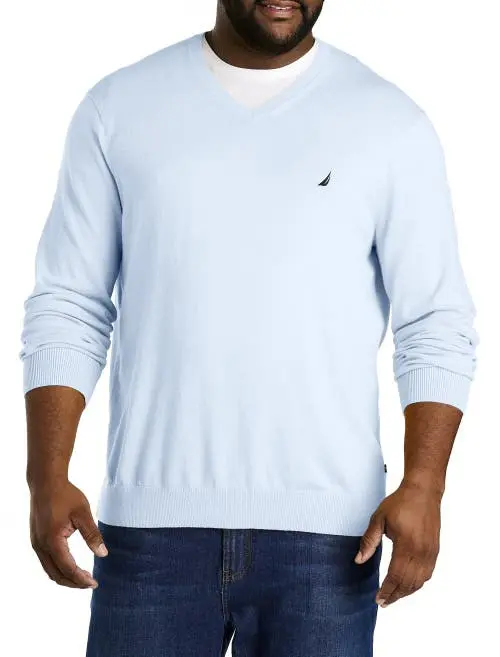 NAUTICA Big & Tall Navtech Crewneck Sweater - Skyway