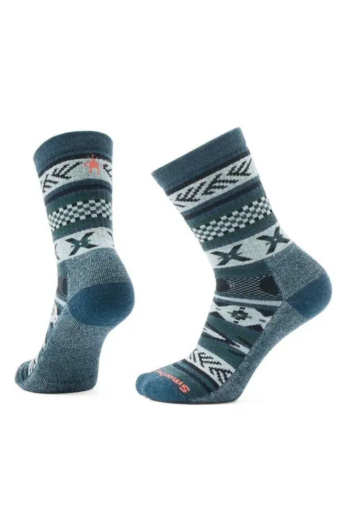 Smartwool Cabin Games Crew Socks - Twilight Blue