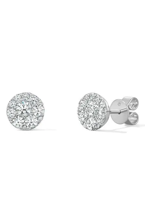 Hearts On Fire Tessa Circle Stud Earrings - 0.50 Ctw White Gold/ Diamond