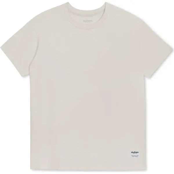 DRUTHERS NYC Heavyweight Organic Cotton T-shirt - Ecru