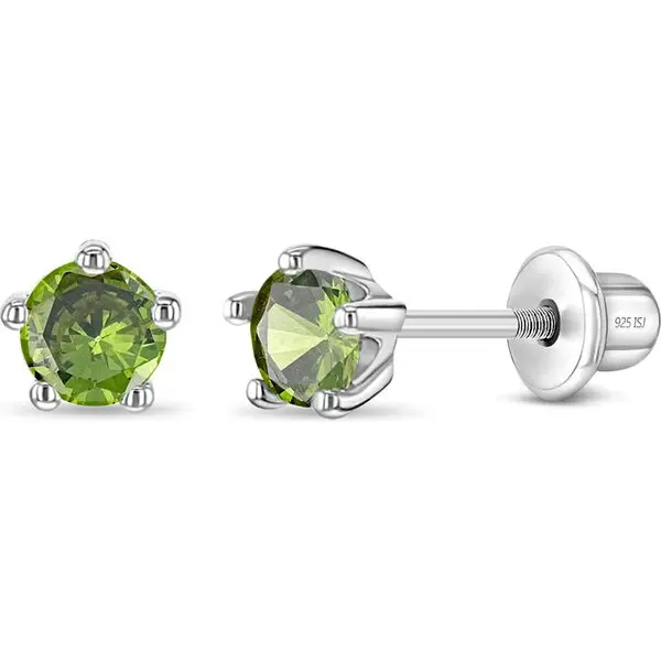 IN SEASON JEWELRY Cubic Zirconia Stud Earrings - August