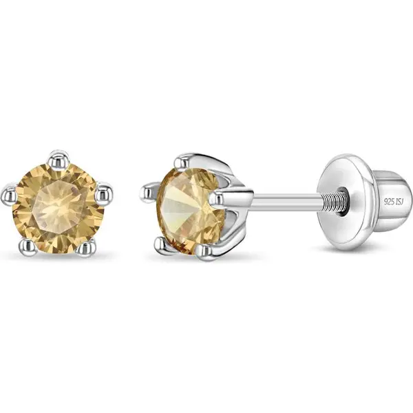 IN SEASON JEWELRY Cubic Zirconia Stud Earrings - November