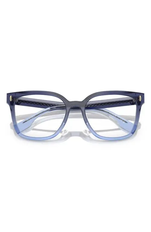 Tory Burch 53mm Square Eyeglasses - Blue Gradient