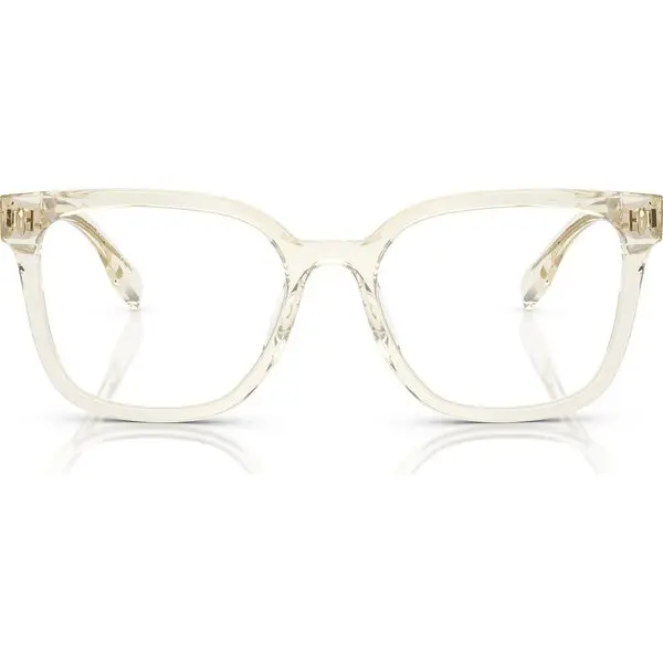 Tory Burch 53mm Square Eyeglasses - Transparent Pinot
