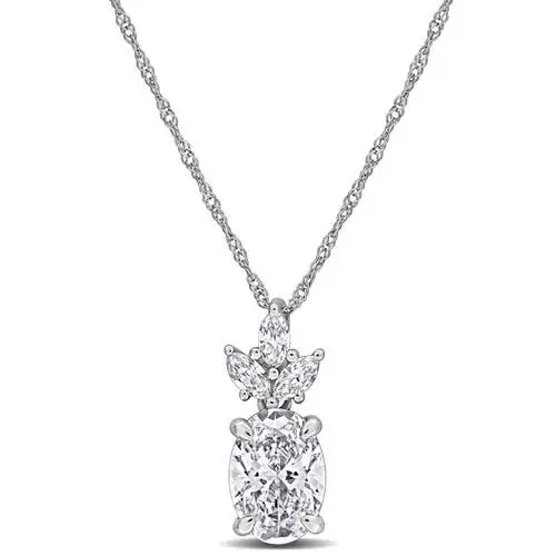 JULIANNA B. Lab-grown Diamond 14k Pendant Necklace - White Gold