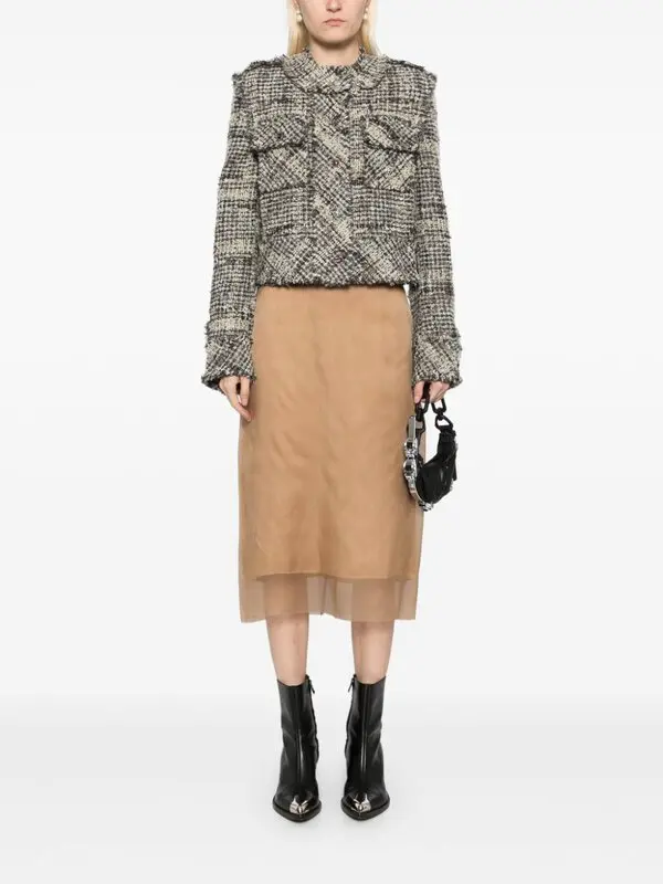JNBY Layered A-line Skirt - Brown