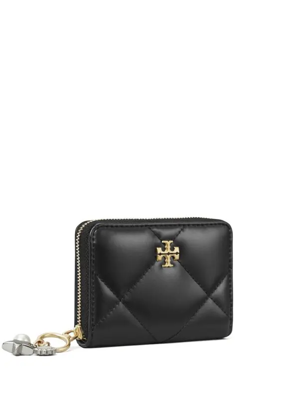 Tory Burch Kira-charm Quilted Wallet - Black