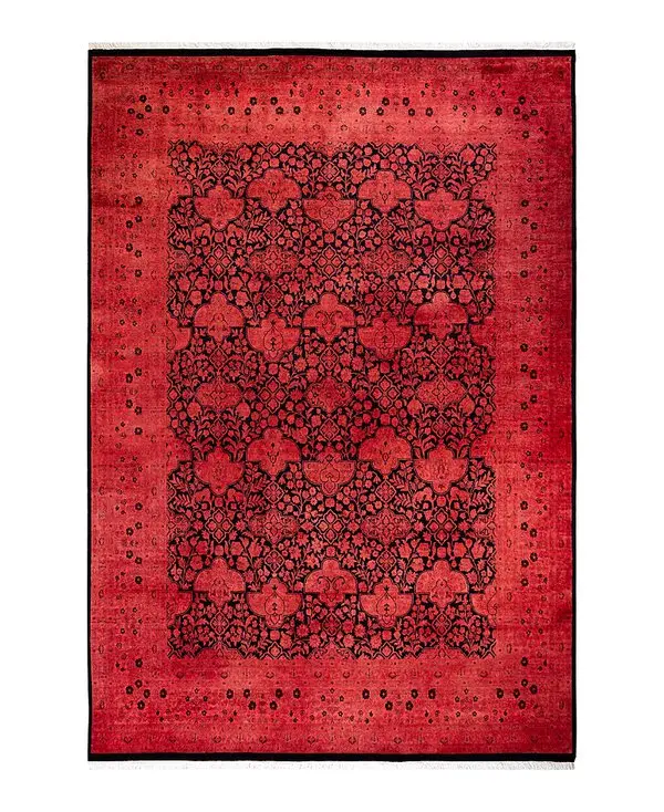 Bloomingdale'S Fine Vibrance M1453 Area Rug, 8' X 11'1 - Red