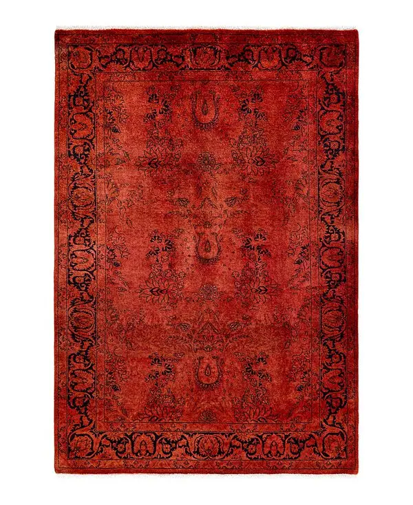 Bloomingdale'S Fine Vibrance M1323 Area Rug, 4'1 X 5'10 - Red