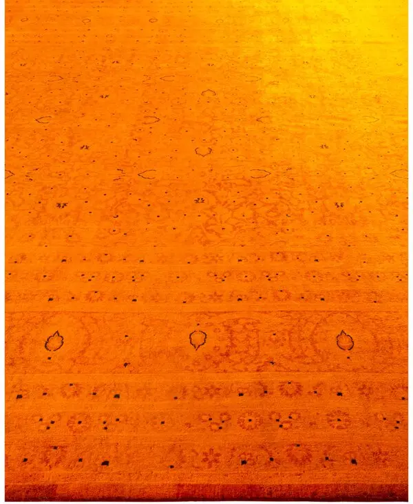 Bloomingdale'S Fine Vibrance M1381 Area Rug, 9'3 X 11'6 - Orange
