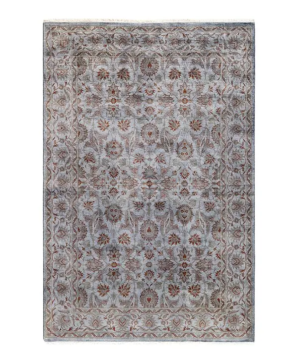 Bloomingdale'S Fine Vibrance M1496 Area Rug, 4'2 X 6'4 - Gray