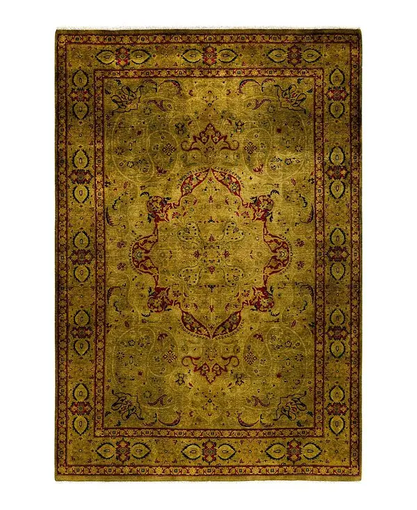 Bloomingdale'S Fine Vibrance M1381 Area Rug, 4'2 X 6'1 - Gold